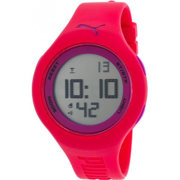 Puma Women's Pink Rubber Grey Digital Dial – Bixme