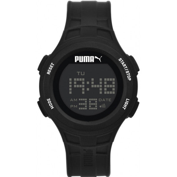 Puma Loop Black Chronograph Digital Silicone Watch – Bixme