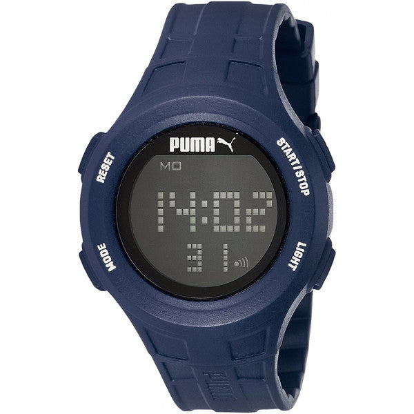 Puma Loop Dark Blue Chronograph Digital Silicone Watch – Bixme